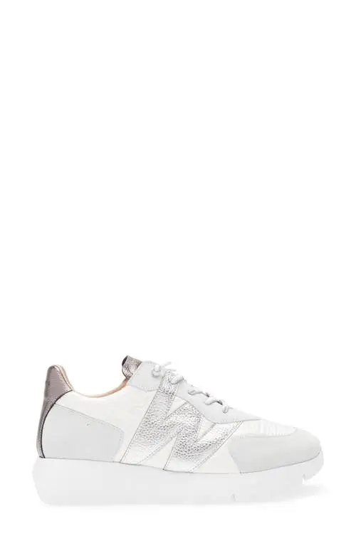 WONDERS Oslo Sneaker - Blanco/celestial/plata/plomo
