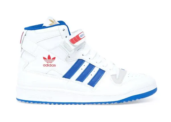 Adidas Forum Hi Snipes Detroit Pistons 313 Day Sneakers - White/blue/red