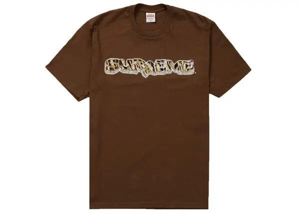 Supreme Diamond Tee Shirt - Brown