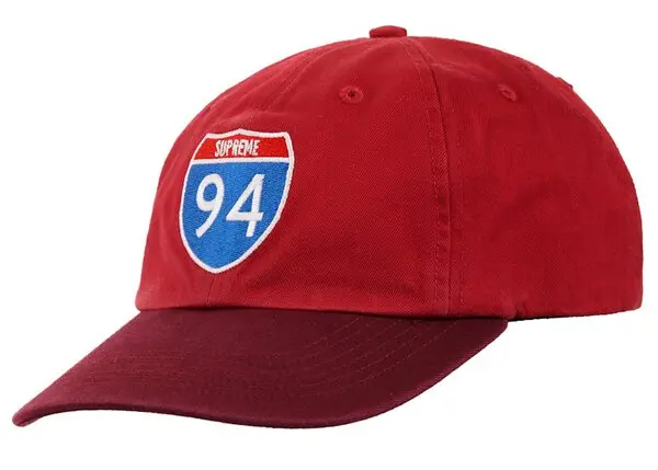 Supreme Interstate 6-panel Cap - Red