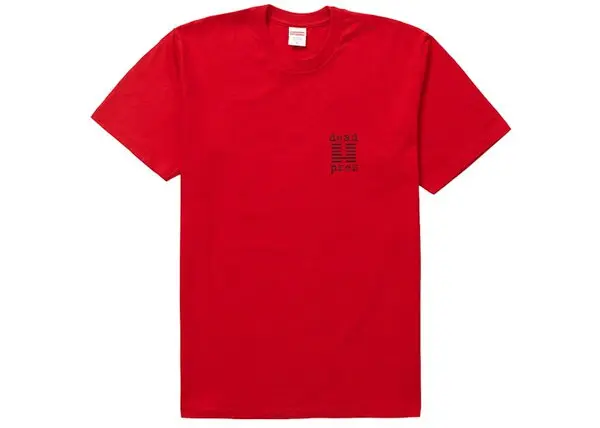Supreme Dead Prez Tee Shirt - Red