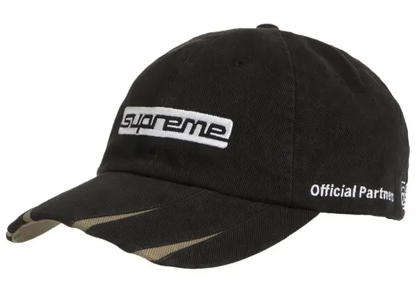 Supreme Jagged Visor 6-panel Cap - Black