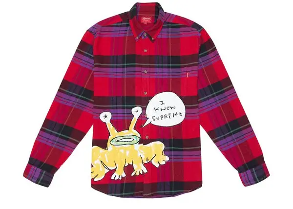 Supreme Daniel Johnston Plaid Shirt