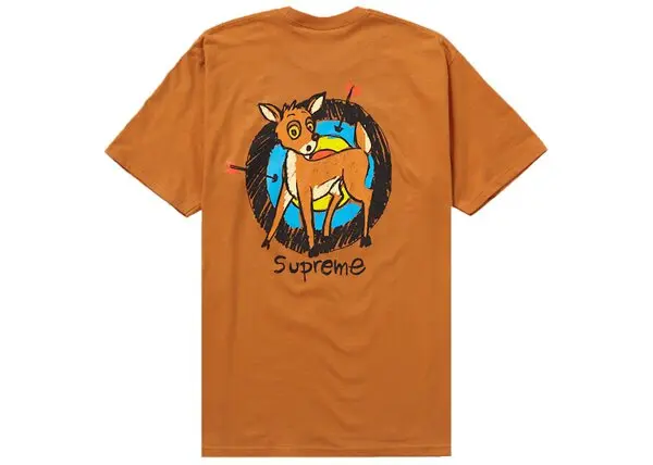 Supreme Deer Tee Shirt - Burnt Orange