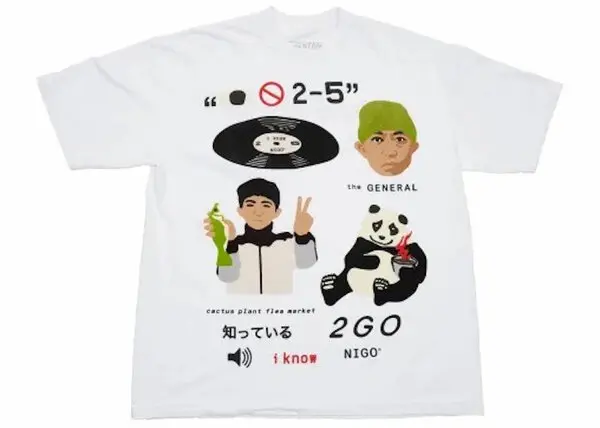 CACTUS PLANT FLEA MARKET I Know Nigo T-shirt - White