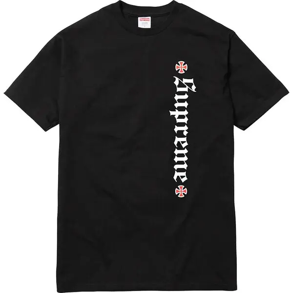 Supreme Independent Old English Tee Shirt - Black