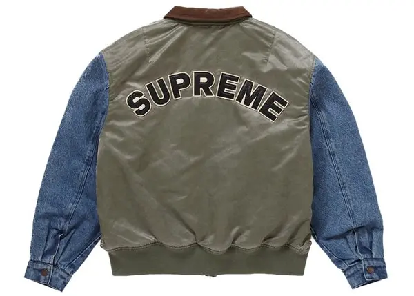 Supreme Denim Sleeve Ma1 - Olive | Editorialist