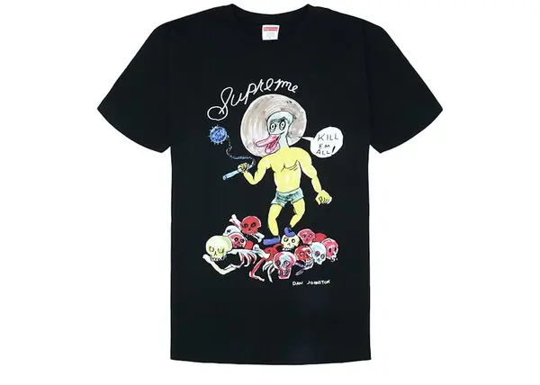 Supreme Daniel Johnston Kill Em All Tee Shirt - Black