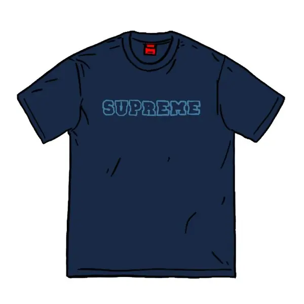 Supreme Dazzle Mesh Short Sleeve Top - Navy Blue