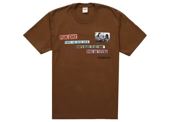 Supreme Joie De Vivre Tee Shirt - Brown