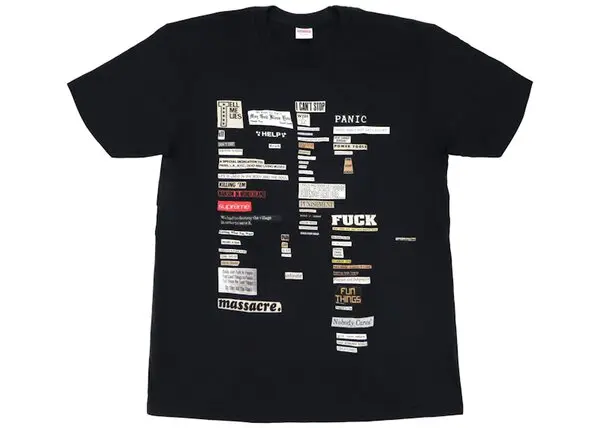 Supreme Cutouts Tee Shirt - Black