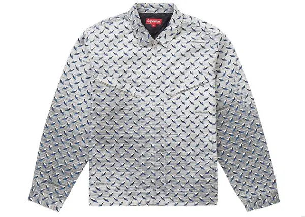 Supreme Diamond Plate Work Jacket - White