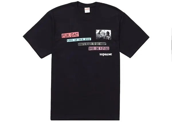 Supreme Joie De Vivre Tee Shirt - Black