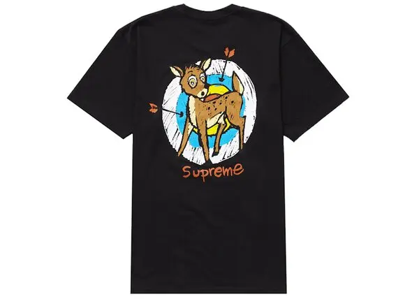 Supreme Deer Tee Shirt - Black