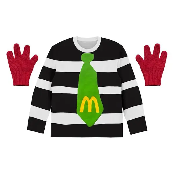 CACTUS PLANT FLEA MARKET X Mcdonald's Hamburglar Costume - Black/white