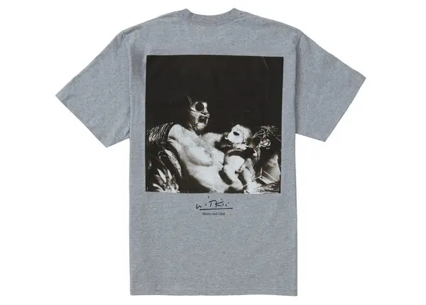 Supreme Joelpeter Witkin Mother And Child Tee Shirt - Heather Grey