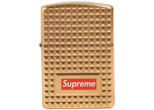 Supreme Diamond Cut Zippo - Gold