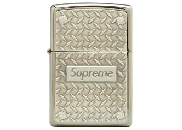 Supreme Diamond Plate Zippo - Metal