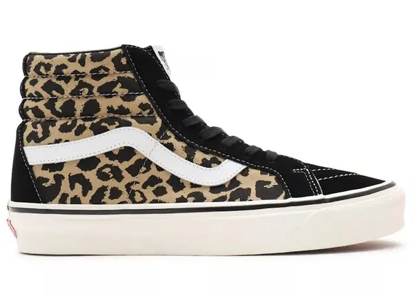 VANS Sk8-hi 38 Dx Leopard Sneakers - Black/tan Leopard