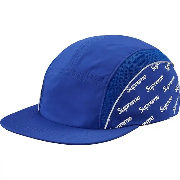 Supreme Diagonal Logo Side Panel Camp Cap - Royal