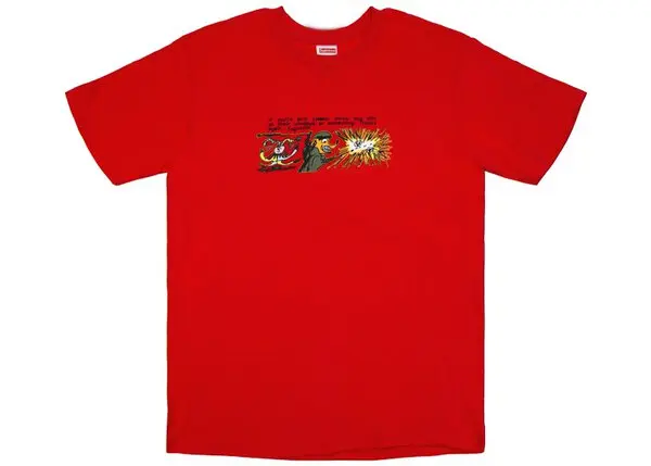 Supreme Dog Shit Tee Shirt - Red