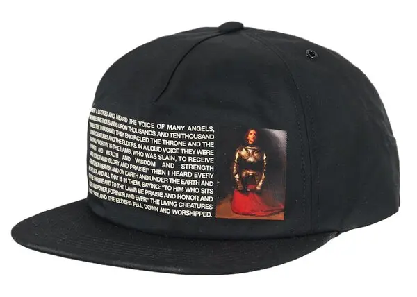 Supreme Joan Of Arc 5-panel Cap - Black
