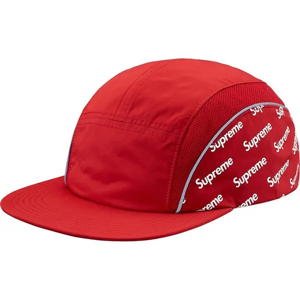 Supreme Diagonal Logo Side Panel Cap - Red