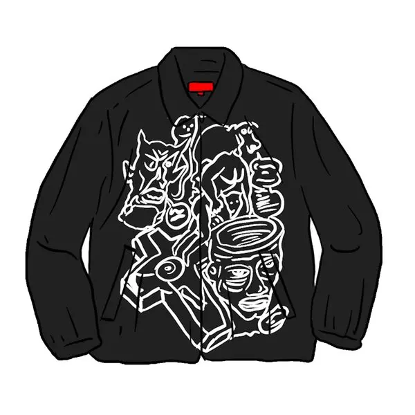 Supreme Daniel Johnston Embroidered Work Jacket - Black