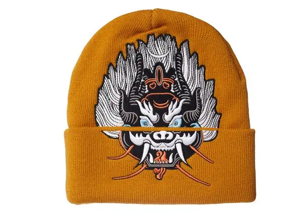 Supreme Demon Beanie - Mustard