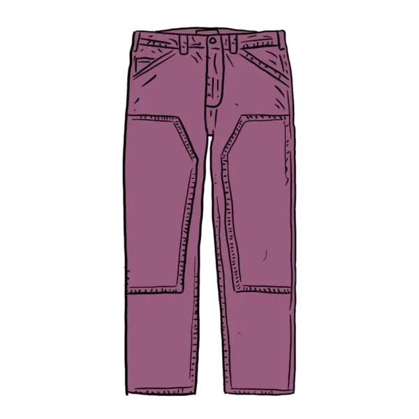 Supreme Double Knee Corduroy Painter Pant - Purple | Editorialist