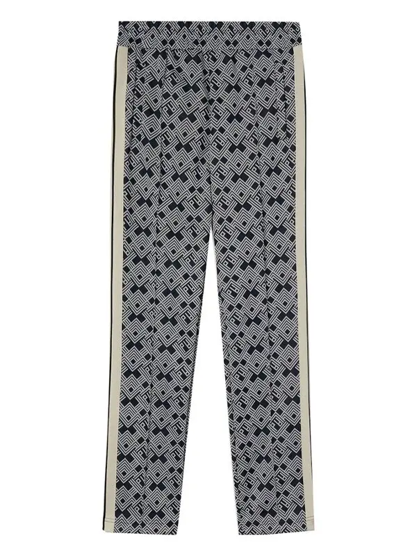 Palm Angels Monogram Track Pants - Navy Blue/off White