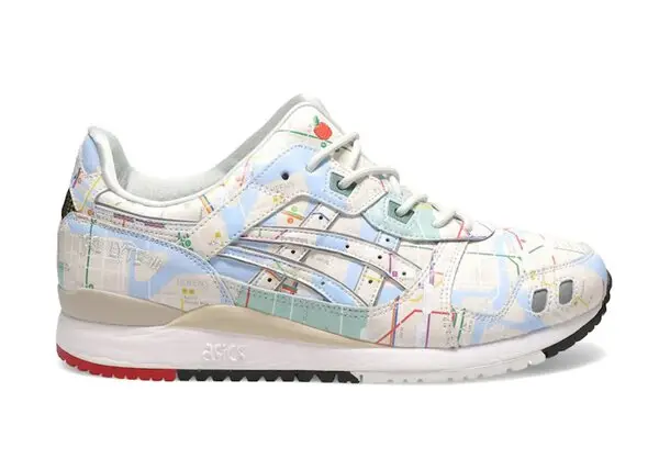 Asics Gel-lyte Iii Atmos Nyc Subway Sneakers - Birch/pure Silver