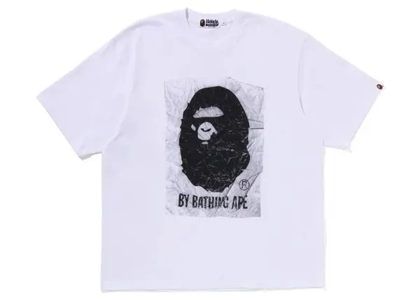 A BATHING APE By Bathing Ape Relaxed Fit Tee Shirt - White