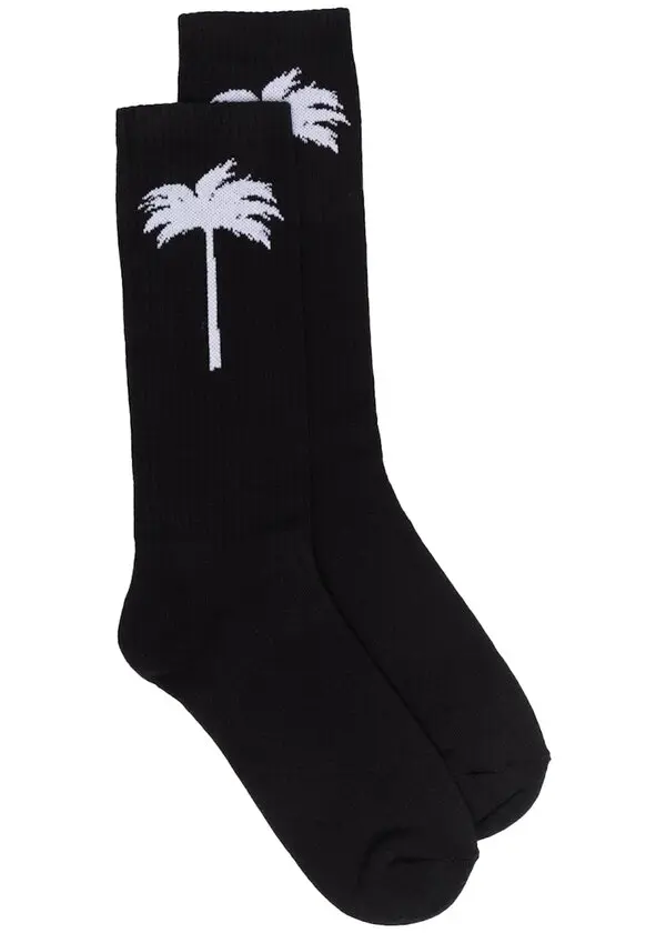 PALACE Palm Socks - Black/white