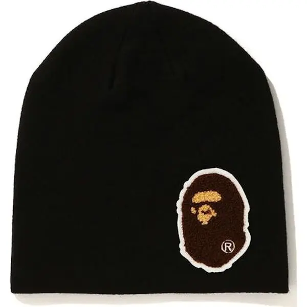 A BATHING APE Big Ape Head Knit Cap - Black