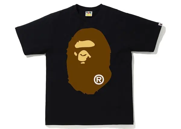 A BATHING APE Big Ape Head Tee Shirt - Black