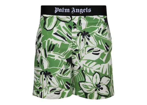 Palm Angels Macro Hibiscus Easy Shorts