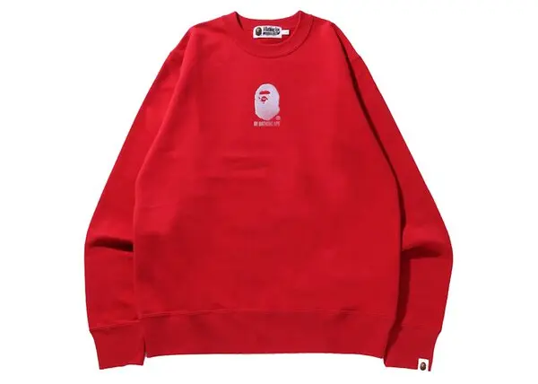 A BATHING APE Embroidery Crewneck Sweatshirt