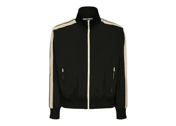 Palm Angels Nylon Track Jacket - Black/off/white