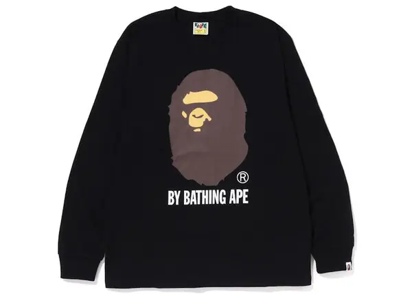 A BATHING APE By Bathing Ape Long Sleeve Tee Shirt - Black