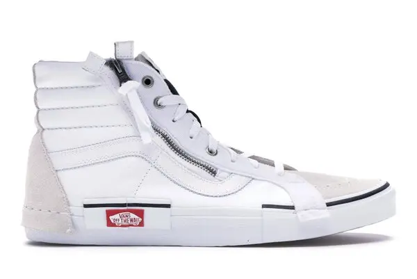 VANS Sk8-hi Checkerboard Cap - True White/black