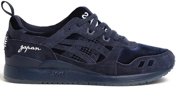 Asics Gel-lyte Iii Beams X Mita Sneakers Souvenir Jacket Sneakers - Navy Blue/cream