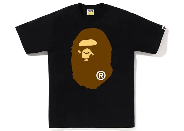 A BATHING APE Big Ape Head Tee Shirt - Black