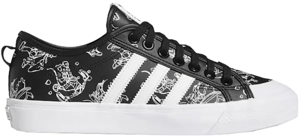 Adidas Nizza Disney Sport Goofy Sneakers - Core Black/cloud White