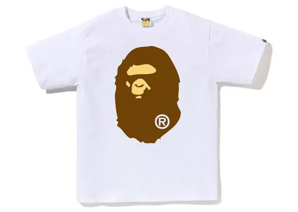 A BATHING APE Big Ape Head Tee Shirt - White