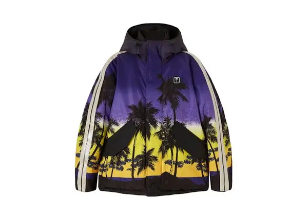 Palm Angels Palm Sunset Track Ski Jacket - Purple/black