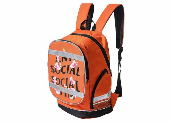 ANTI SOCIAL SOCIAL CLUB Kkoch 3m High Visibility Backpack - Orange