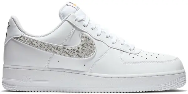 Nike Air Force 1 Low "just Do It" Sneakers - White/black