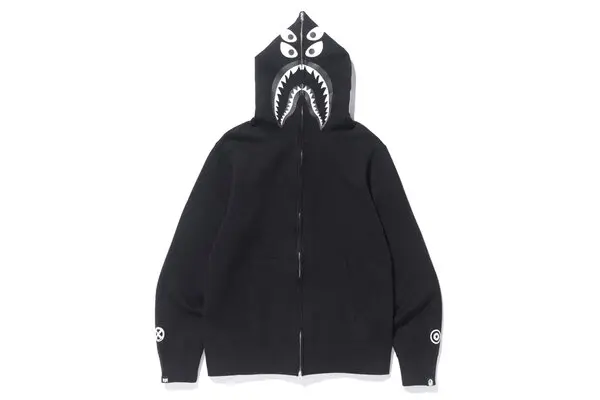 A BATHING APE Bounty Huntermad Shark Oversized Full Zip Hoodie