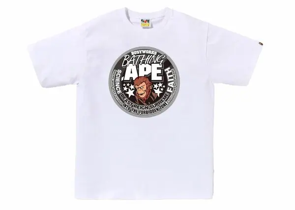 A BATHING APE Busy Works Bathing Ape Tee Shirt - White